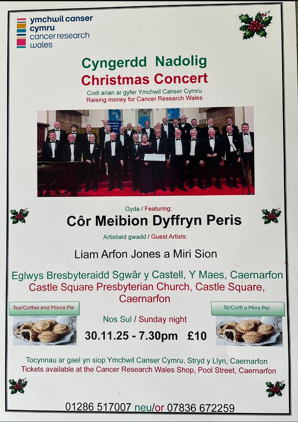 Cyngerdd Nadolig Côr Meibion Dyffryn Peris – Calendr360